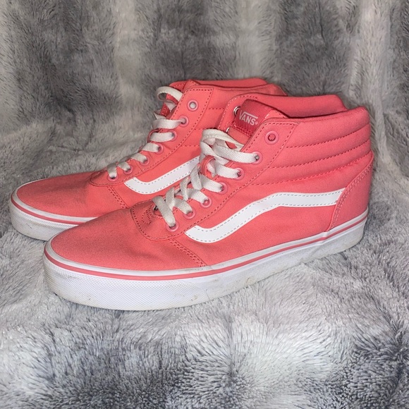 Vans | Shoes | High Top Hot Pink Sk8 Vans | Poshmark